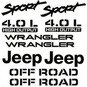 Jeep Wrangler Sport Off-Road stickers