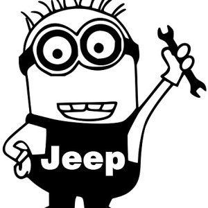 Mechanic Minion with Wrench sticker