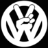 VW Peace sign sticker