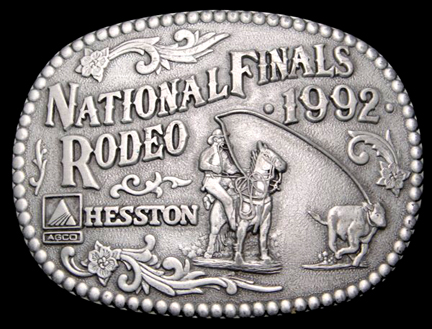 Hesston Rodeo Belt Buckles 1974 to 1995