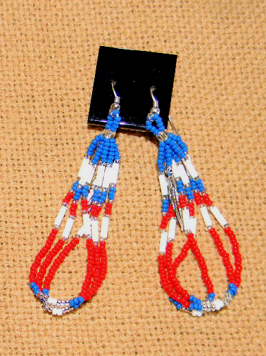 Native American Beaded Ear Rings