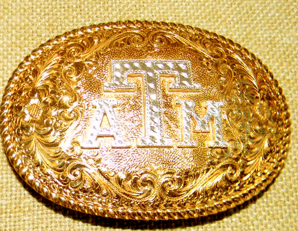 Vintage Gold Plated and Sterling Silver Belt Buckles