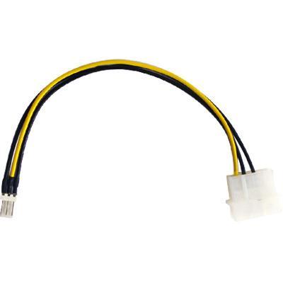 6in 3-Pin Fan to 4-Pin Power Adapter Cbl