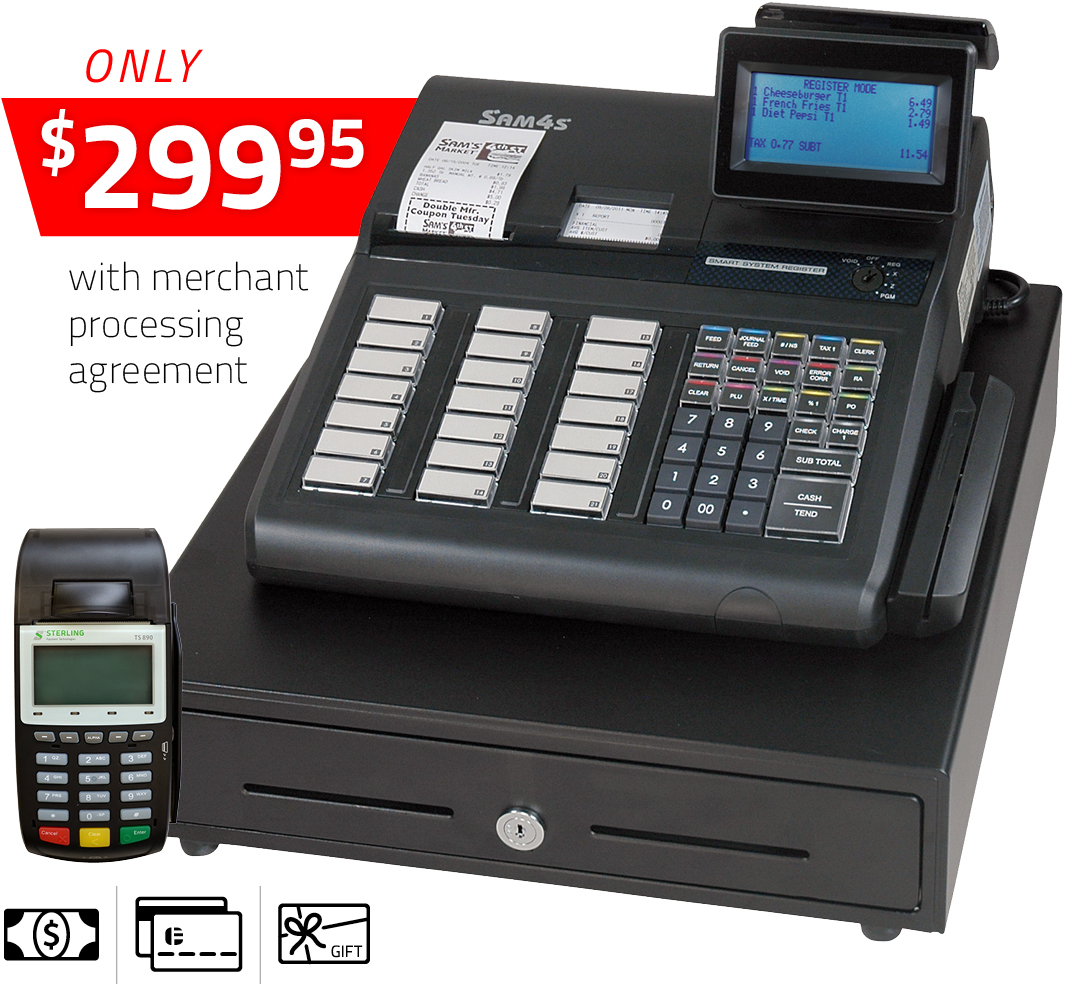 SAM4s SPS-345 Cash Register