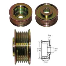 Alternator Pulley • 6 Groove Serpentine 21mm Belt x 57mm Rib OD x 17mm ...