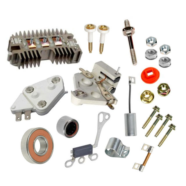 Alternator Rebuild Kit for Delco 10SI Series Alternator Alternator Rebuild Parts List for 10Si Case Crawler Combine Loader Trencher 1102352 1103046 1103071 1103098 1103099 7282