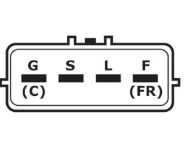 Voltage Regulator On Mitsubishi Altenator C(G)-S-L-FR Terminals, 14.5 ...