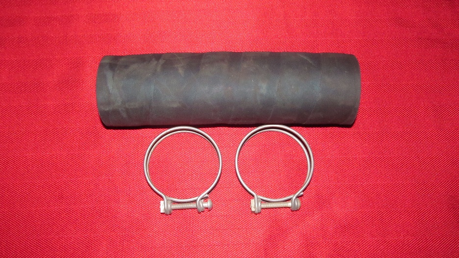 1936-1948 Cadillac & LaSalle Lower Radiator Hose and Clamp Set