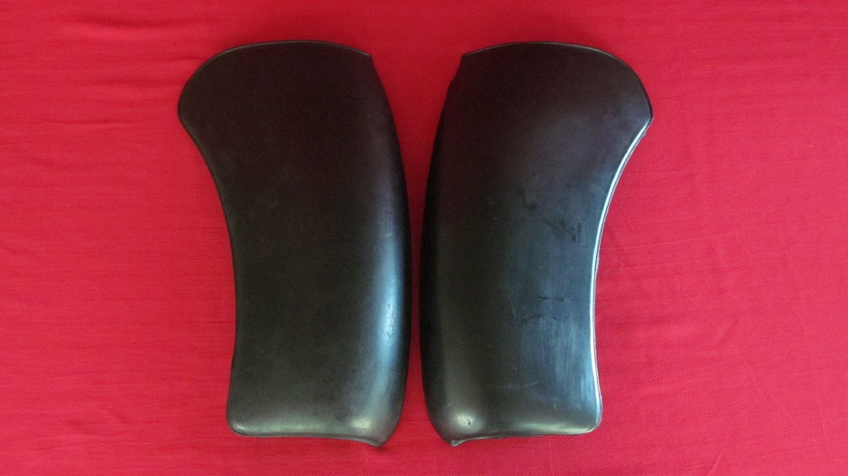 1940 CADILLAC & LASALLE REAR FENDER STONE GUARD PAIR NEW OLD STOCK