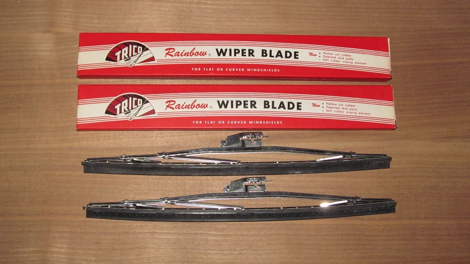 1955, 1956, 1957 CORVETTE & CHEVROLET WINDSHIELD WIPER BLADES NEW OLD STOCK