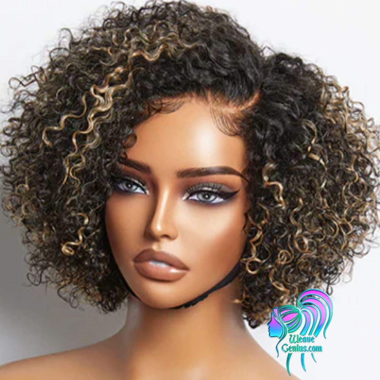 8 inch Trendy Short Cut Curly HD Lace Glueless Side Part Wig
