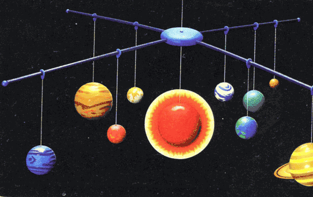 Paper Solar System Mobile