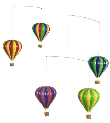Hanging Hot Air Balloon Mobile Authentic Models