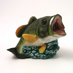 Large Mouth Bass Fish Money Bank