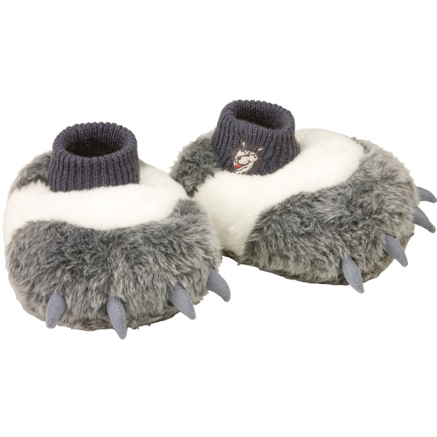 Wolf Sound Fuzzy Soundtracks Kids Slippers