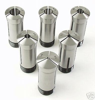 6 Piece 5C Round Collet All 6 Collets NEW
