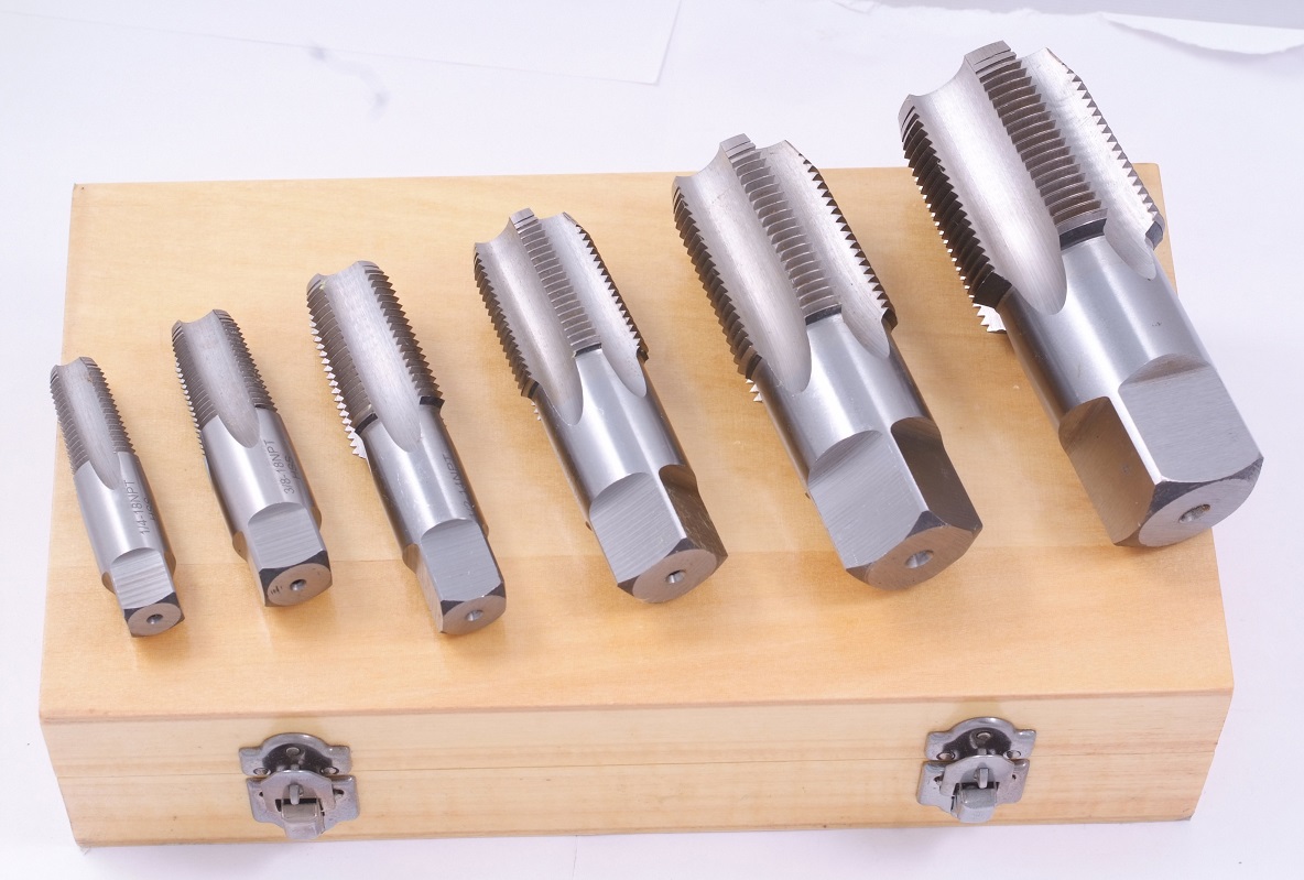 6 PIECE NPT TAPER PIPE TAP SET (1/4~1-1/4 INCH)