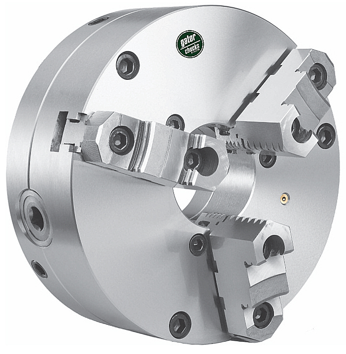 8" GATOR Lathe Chuck 3 Jaw TRU ADJUSTABLE + ADAPTER FORGED