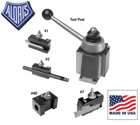 ALORIS USA AXA Lathe Tool Post 5 Piece SET
