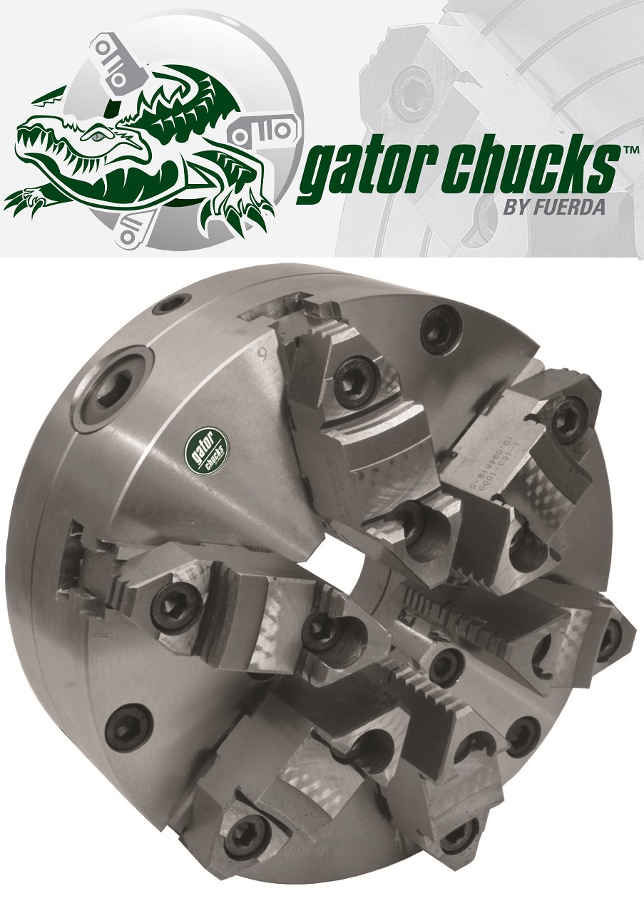 5" GATOR Lathe Chuck 6 Jaw TRU ADJUSTABLE FORGED MONO JAW