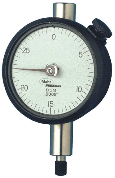 Mahr Federal .025 Total Range - 0-5-0 Dial Reading - AGD 1 Dial Indicator