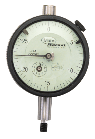 Mahr Federal .125 Total Range - 0-50 Dial Reading - AGD 2 Dial Indicator