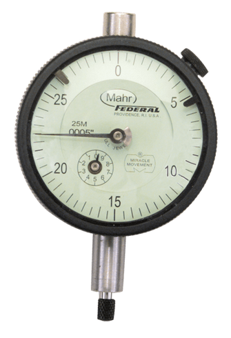 Mahr Federal .125 Total Range - 0-50 Dial Reading - AGD 2 Dial Indicator