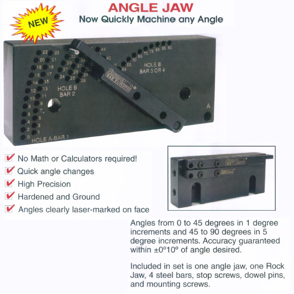 SNAP Jaw ANGLE JAW for Kurt style Vises 6ANG-250