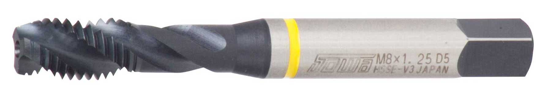 Sowa Yellow Ring HSSE V3 Spiral Flute Taps Steam Oxide HSSE V3 ...