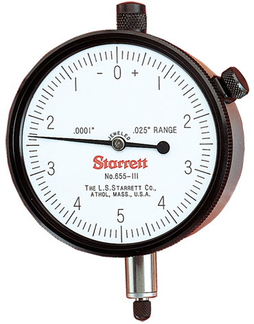 Starrett 1 Total Range - 0-100 Dial Reading - AGD 3 Dial Indicator