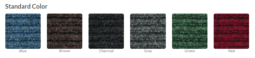 Spectra-Rib Olefin Carpet Mats Color Chart | All Stair Treads