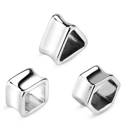 Pair of 316L Geometric Tunnel Plug Earrings