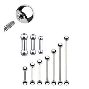 316LVM Surgical Steel Barbell Cartilage Tongue Nipple Industrial