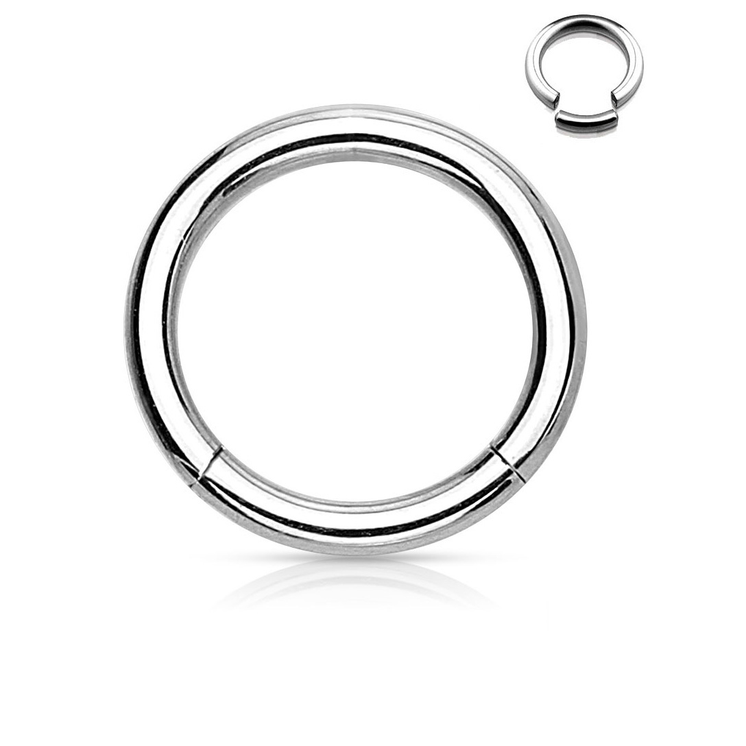 G23 Titanium 16G Seamless Segment Ring (16G, 5/16", Natural)