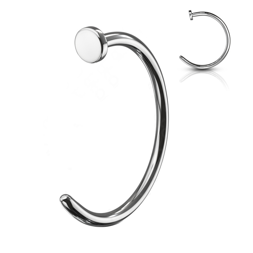 G23 Titanium Disc-End Easy Fit Open Hoop