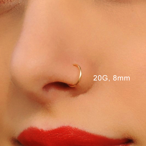 D shaped nose hoop store