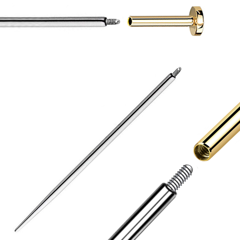 G23 Titanium Easy Insertion Pin Taper for 18G Internally Threaded Jewelry