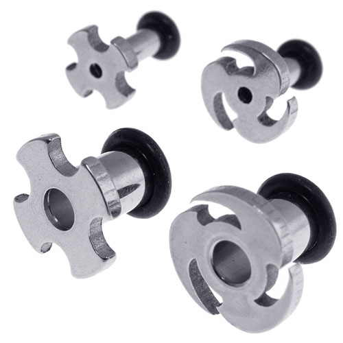 Pair of 316L Heavy Duty Surgical Steel Plug Earrings