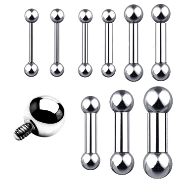 316LVM Surgical Steel Internally Threaded Barbell