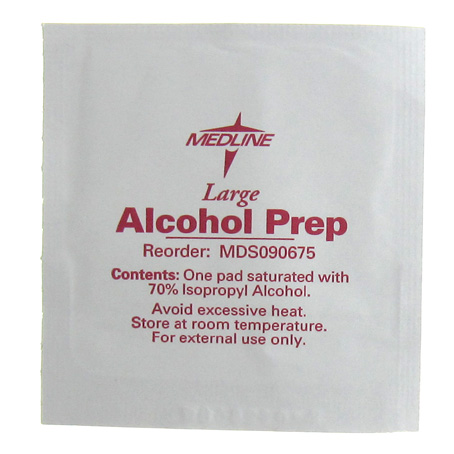 Medline Sterile Alcohol Swap Pads (Pack of 5)