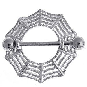 Spider web nipple rings store