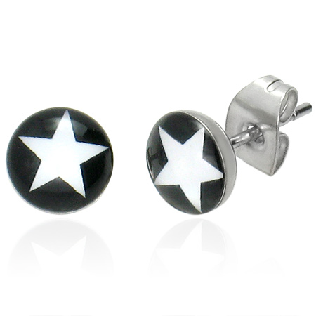 Star 316L Stainless Steel Earrings