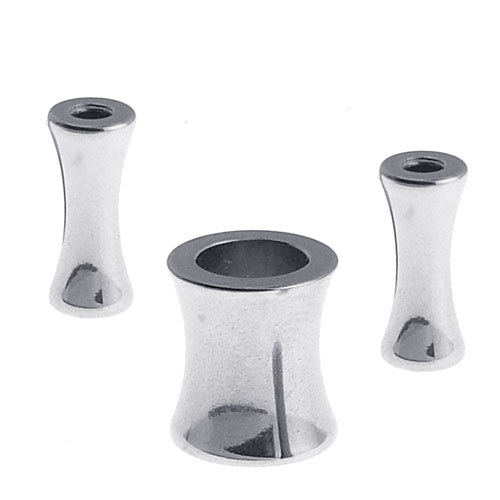 Pair of Surgical Steel Hollow Saddle Plug Earrings