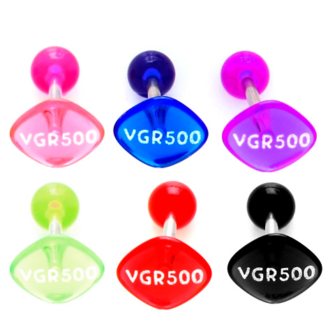 316L VGR UV Tongue Ring Barbell