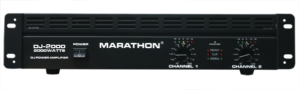 MARATHON ® DJ-2000 ™ Professional DJ Series 2000 Watts POWER AMPLIFIER