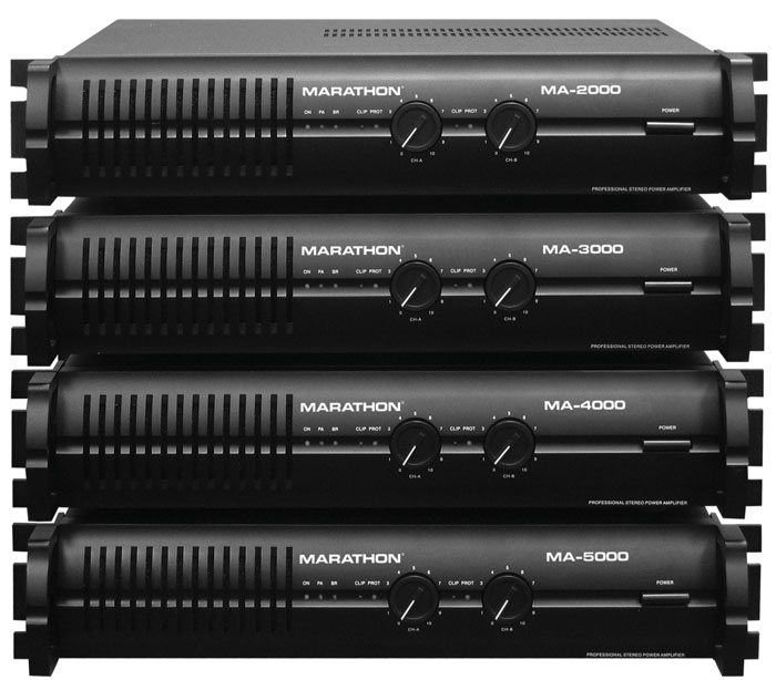 MARATHON ® MA-3000 ™ 2-Channel MA Professional Series Power AMPLIFIER