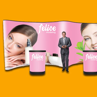 20' Custom Trade Show Display Backwalls