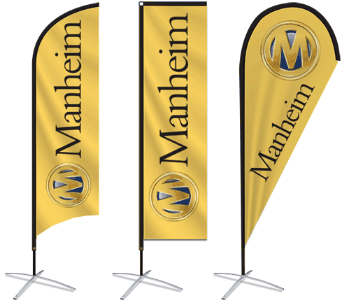 Custom Flutter Flags 12'x2.5' - Unlimited Colors - No Set up Fees!