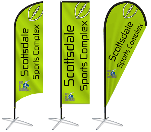 Custom Flutter Flags 15'x2.5' - Unlimited Colors - No Set up Fees!