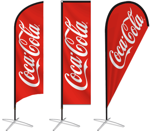 Custom Flutter Flags 8'x2.5' - Unlimited Colors - No Set up Fees!